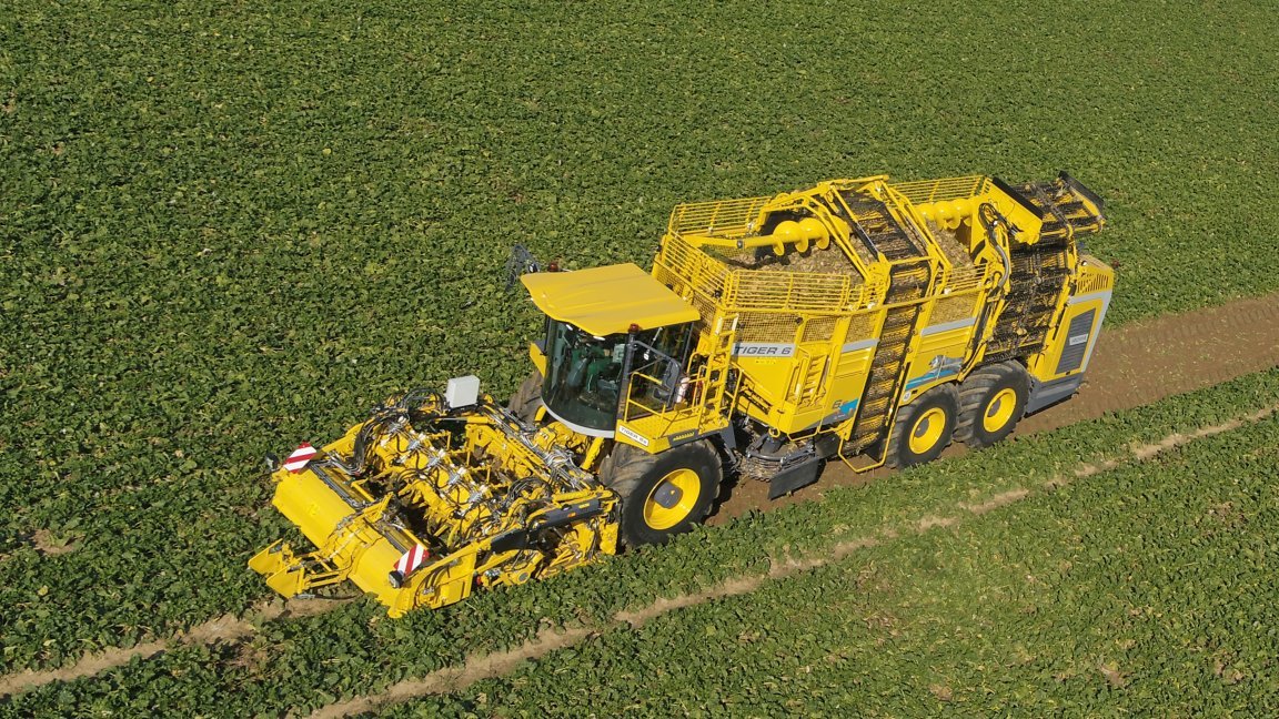Sklízeč ROPA Tiger 6S pro sklizeň cukrové řepy | Dagros
